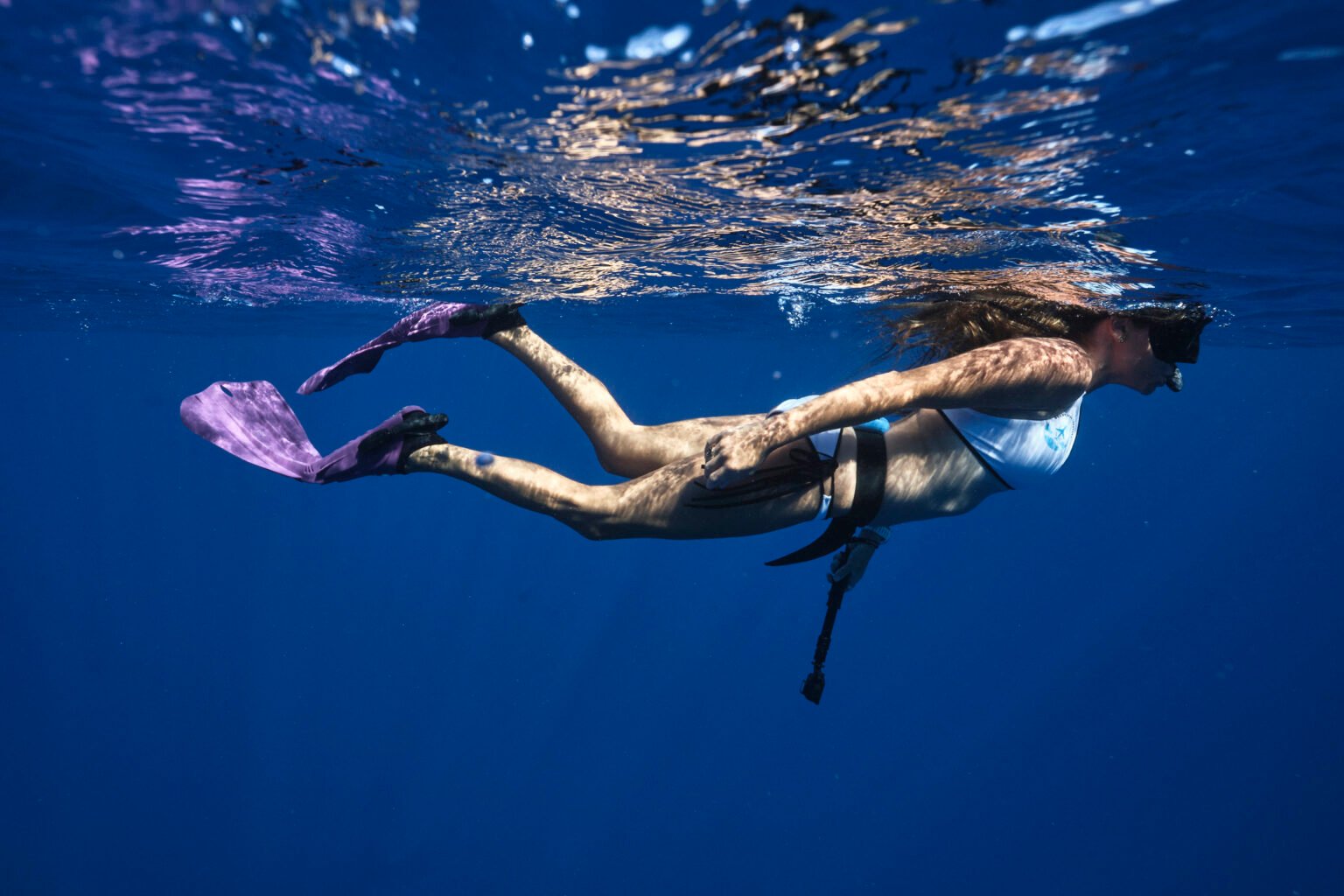 Free Diving With Long Hair - Hi From Ashley